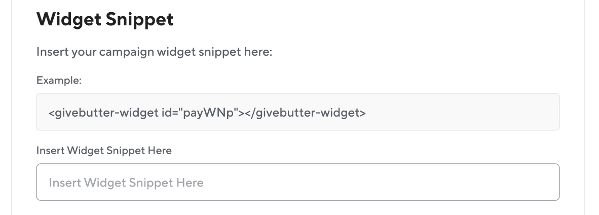 Givebutter Integration